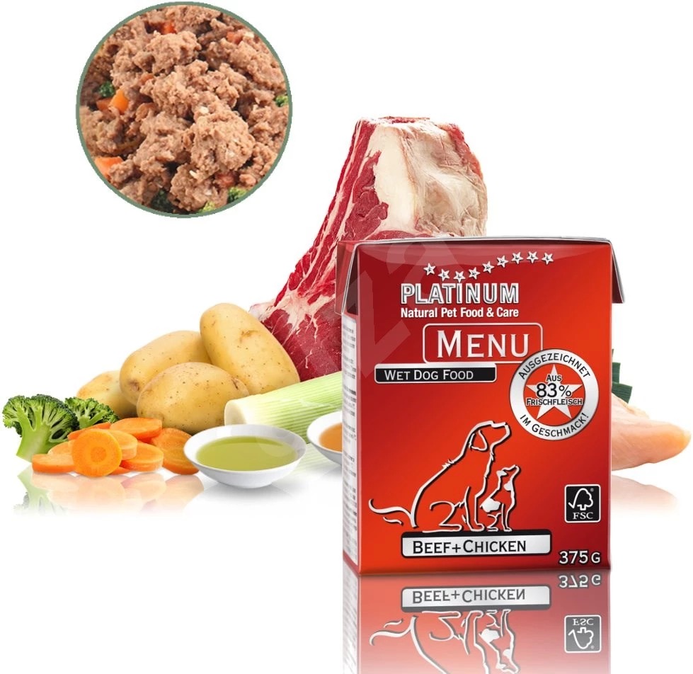 Platinum Menu Beef&Chicken 375g, | 5 ШОП